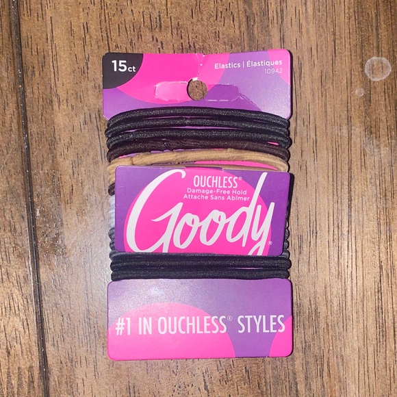 Goody | Accessories | Goody Ouchless Black And Brown Hair Elastics ...